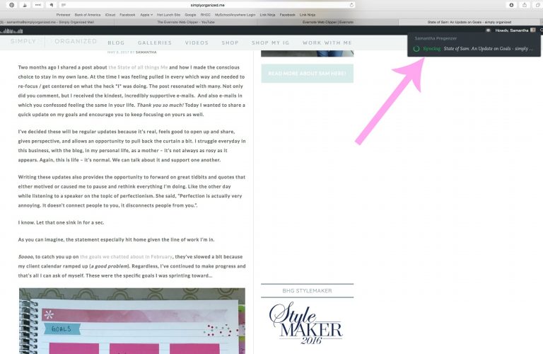 How I Use Evernote's Web Clipper To Capture Everything - Simply Organized