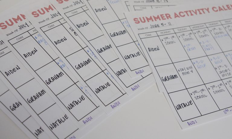 Summer Activity Calendar Printable - Simply Organized