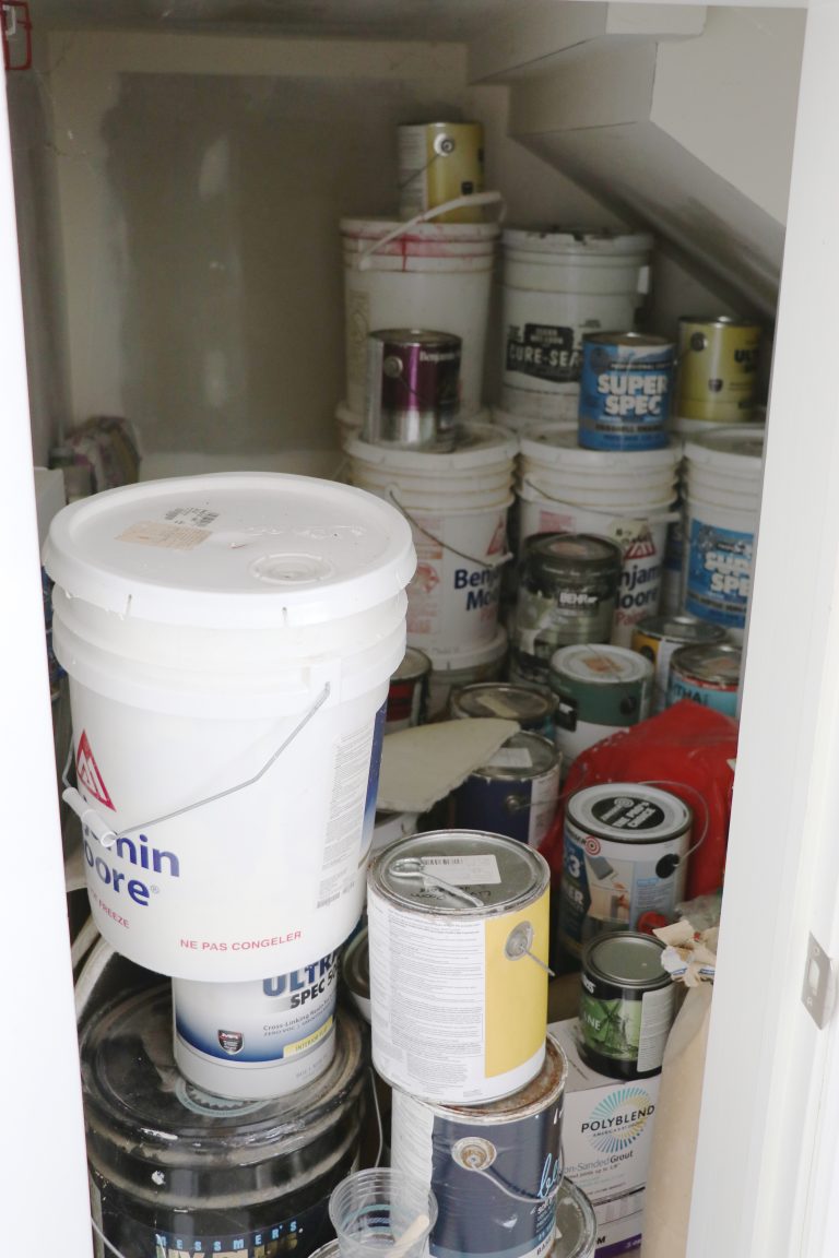 How To Organize Paint + Free Labels - Simply Organized