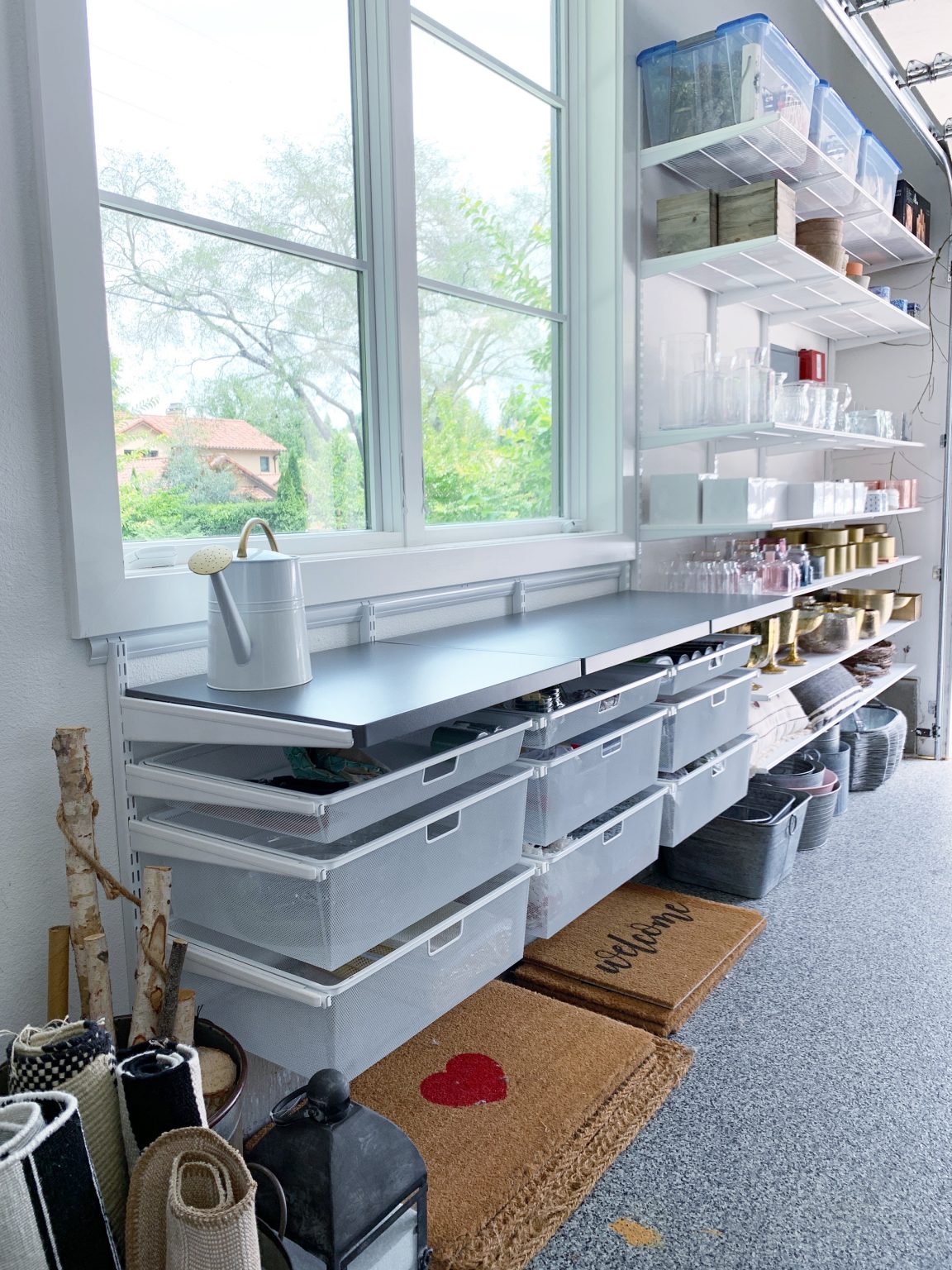 The Ultimate Garage Workspace for a Florist - Simply Organized