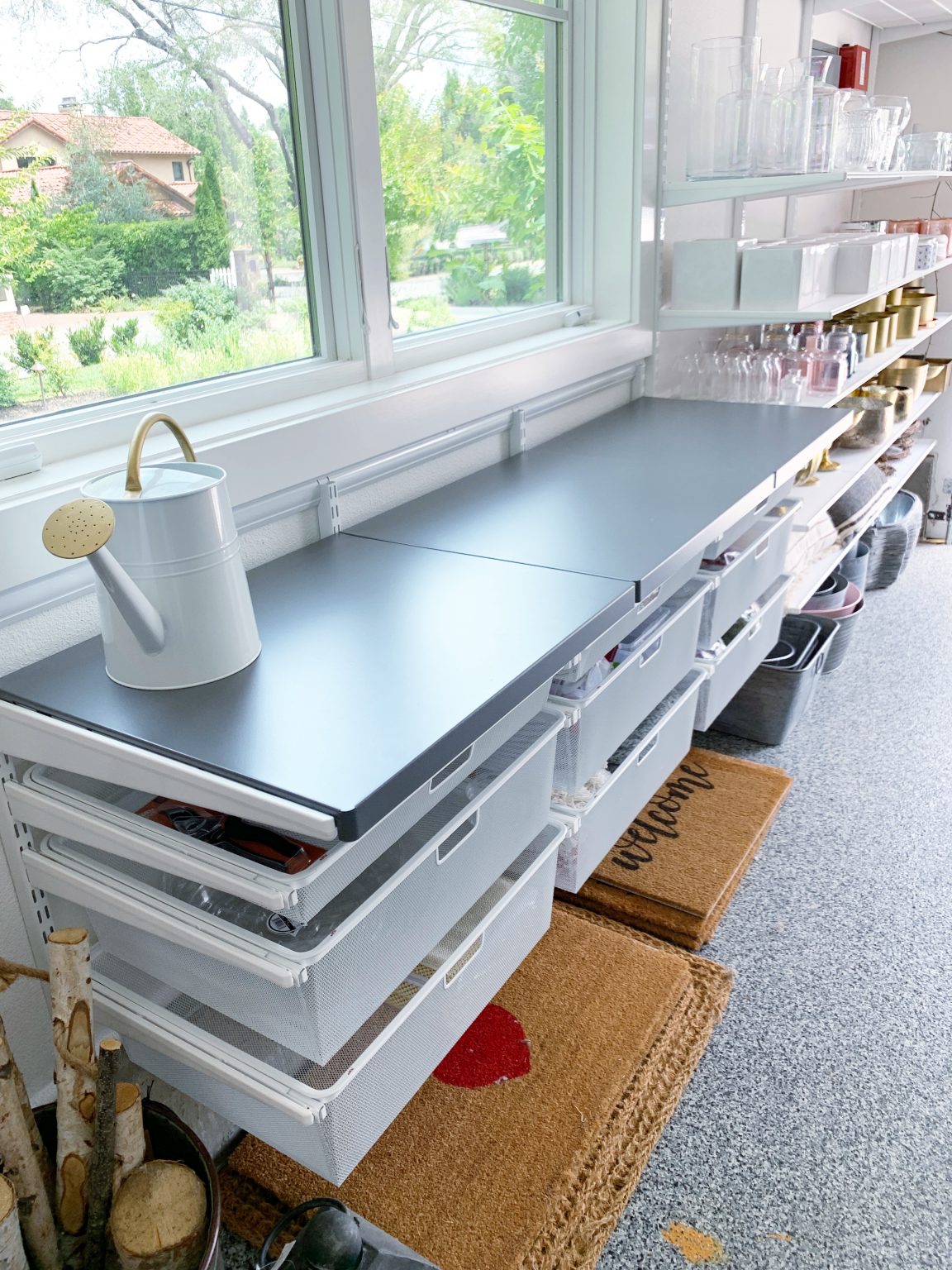 The Ultimate Garage Workspace for a Florist - Simply Organized